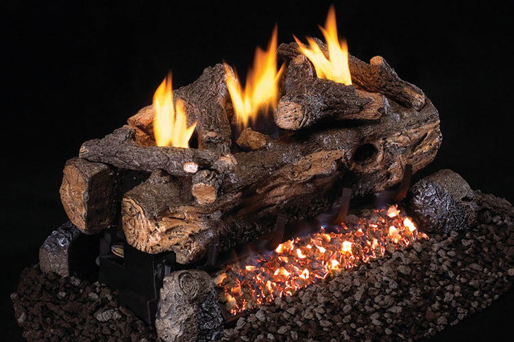 Real Fye Evening Fyre Split See-Thru Vent Free Gas Log Set – American ...